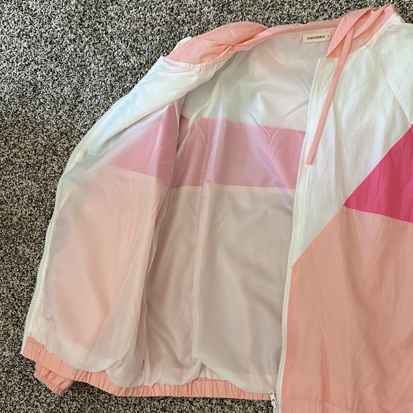 Andthewhy | Jackets & Coats | Monochromatic Pink Wind Breaker | Poshmark